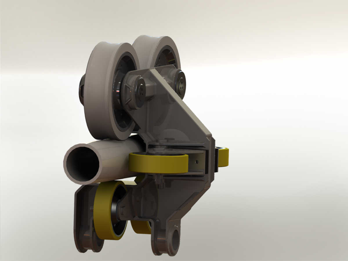 Réalisation d'un bogie de roller coaster en taille 1:1 - Orguerra